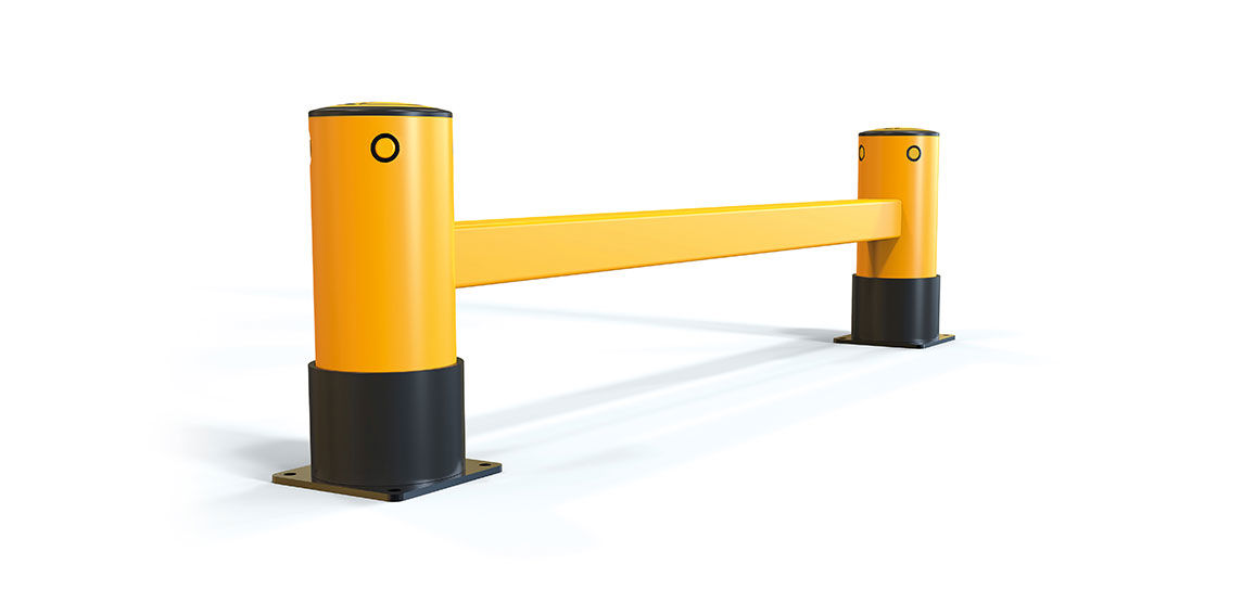 eFlex™ Single RackEnd Guardrails for Racking Protection | A-SAFE