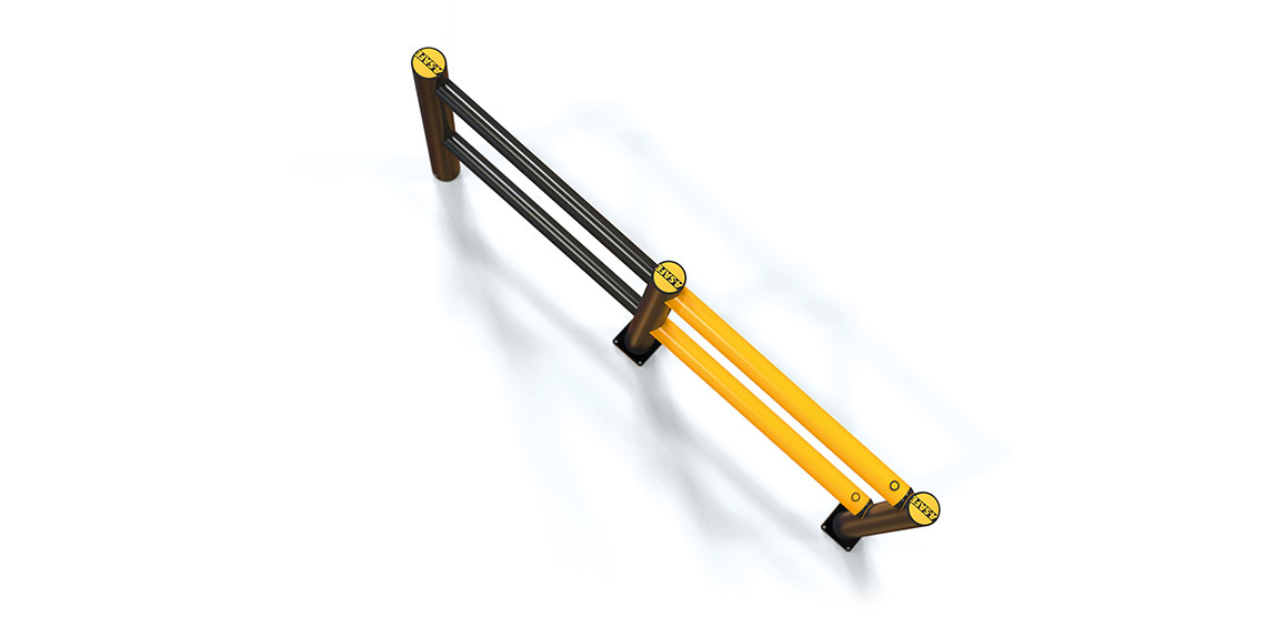 Pedestrian Sliding Safety Gate for Walkway Crossings | A-SAFE