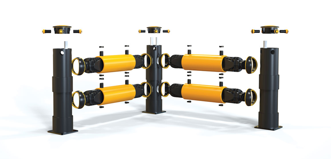Atlas™ Triangle Traffic Guardrails | A-SAFE Airfield Solutions