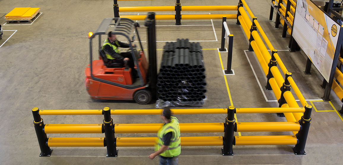 iFlex™ Double Traffic Guardrail+ | A-SAFE Safety Solutions