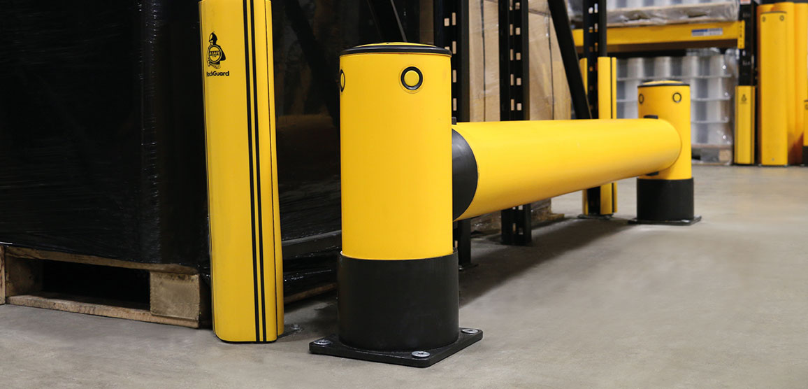 iFlex™ Single RackEnd Barriers | A-SAFE Racking Protection