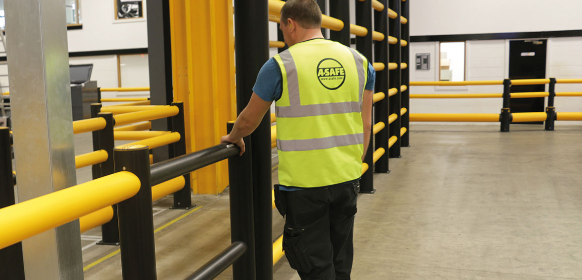 Pedestrian Sliding Safety Gate for Walkway Crossings | A-SAFE