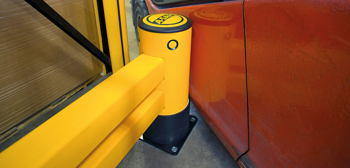 eFlex™ Double RackEnd Barrier | A-SAFE Racking Protection