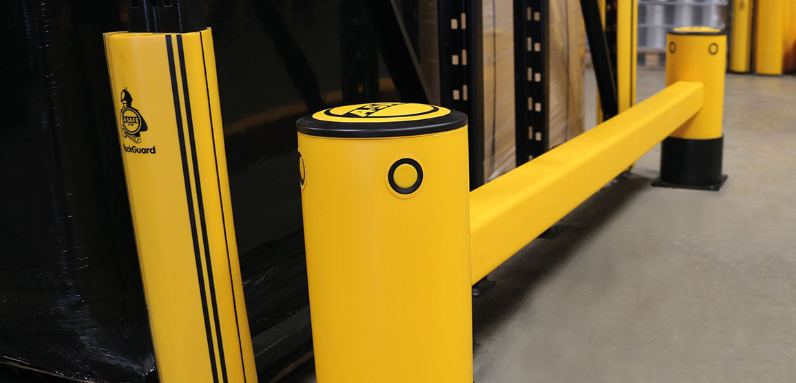 eFlex™ Single RackEnd Barriers for Racking Protection | A-SAFE