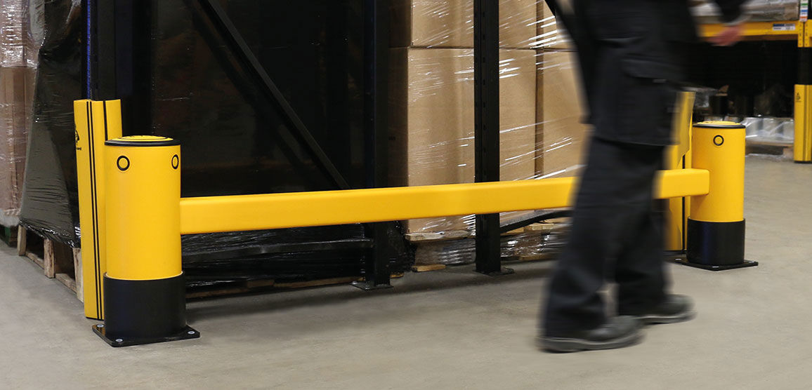 eFlex™ Single RackEnd Guardrails for Racking Protection | A-SAFE