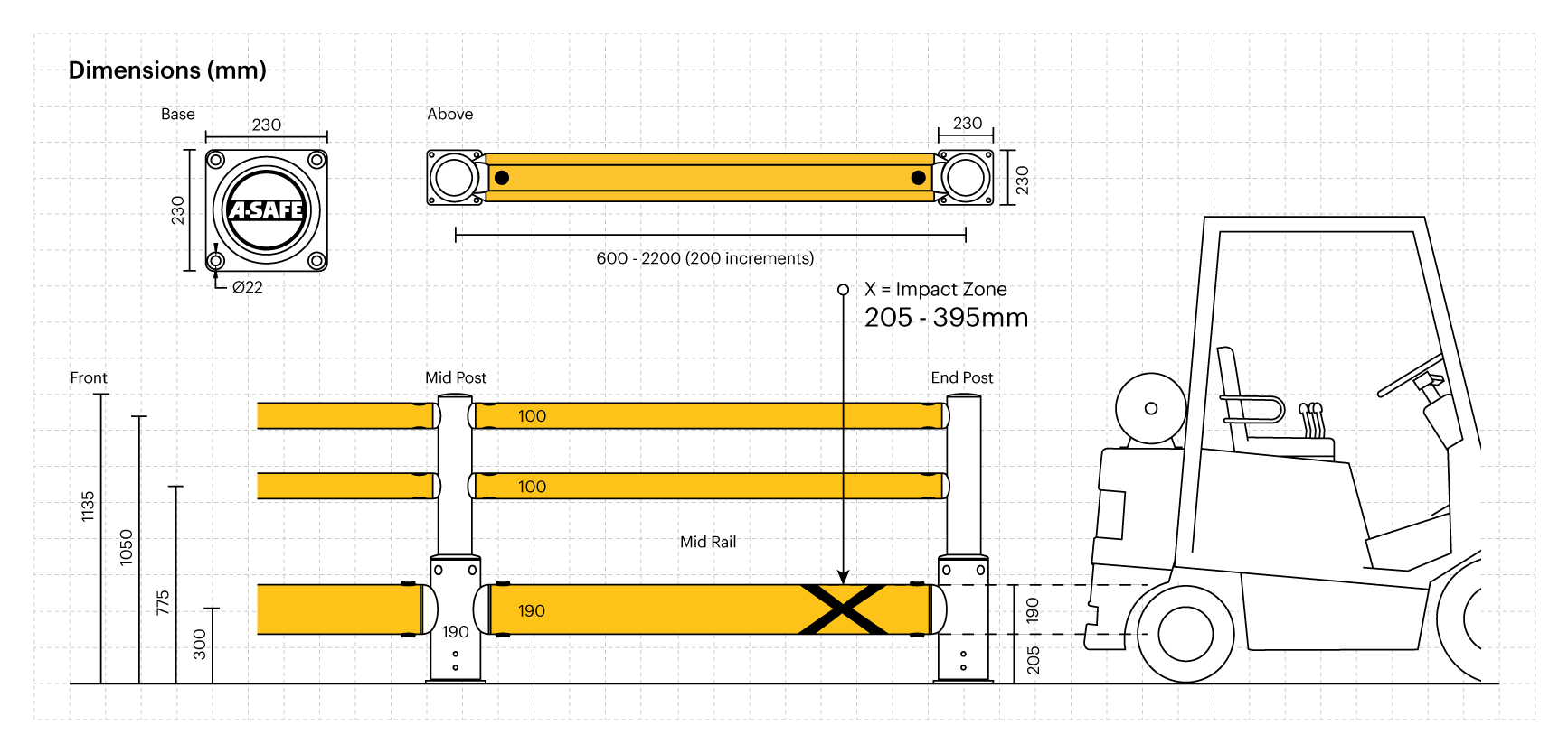iFlex™ Single Traffic Barrier+ | A-SAFE Safety Solutions