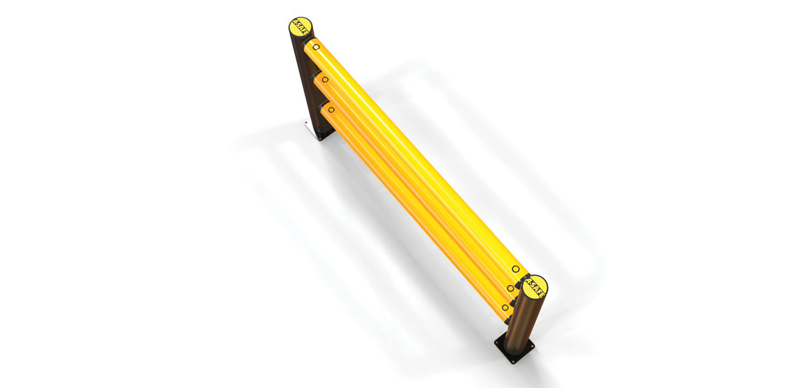 Safeguard Pedestrians - iFlex™ Pedestrian Barrier 3 Rail | A-SAFE