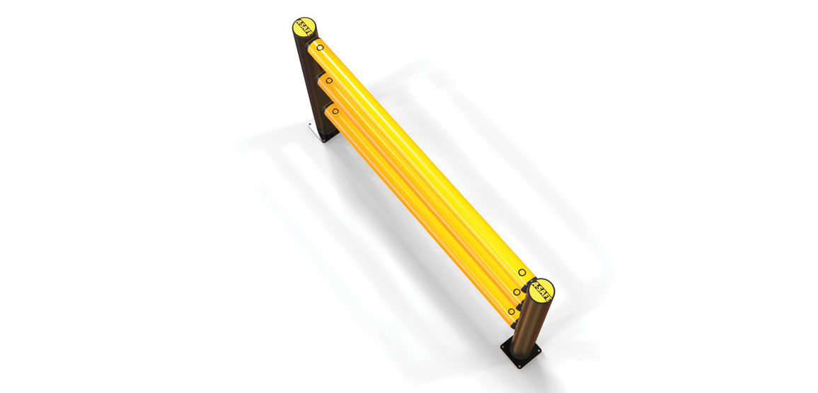 Safeguard Pedestrians - iFlex™ Pedestrian Barrier 3 Rail | A-SAFE