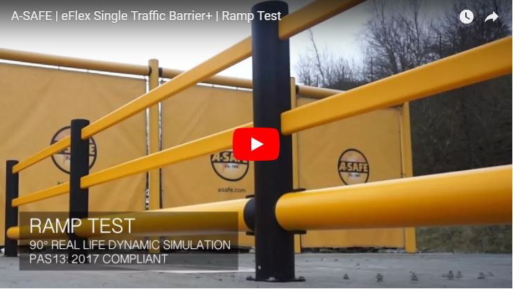 Flexible Polymer Safety Barrier Ramp Testing | A-SAFE