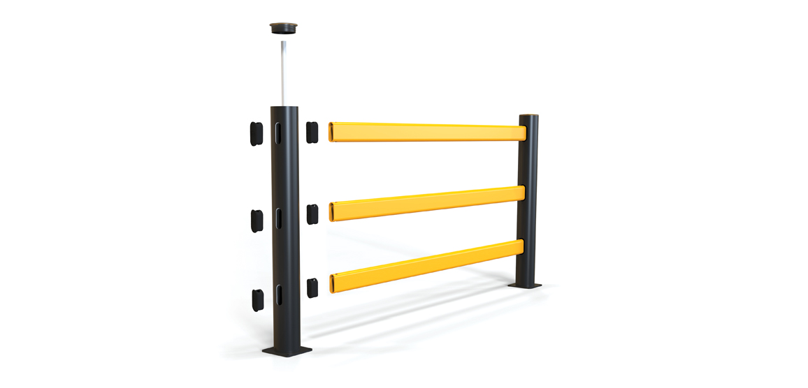 Safeguard Pedestrians - eFlex™ Pedestrian 3 Rail | A-SAFE