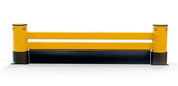 eFlex™ Double RackEnd Guardrails with Fork Protection | A-SAFE