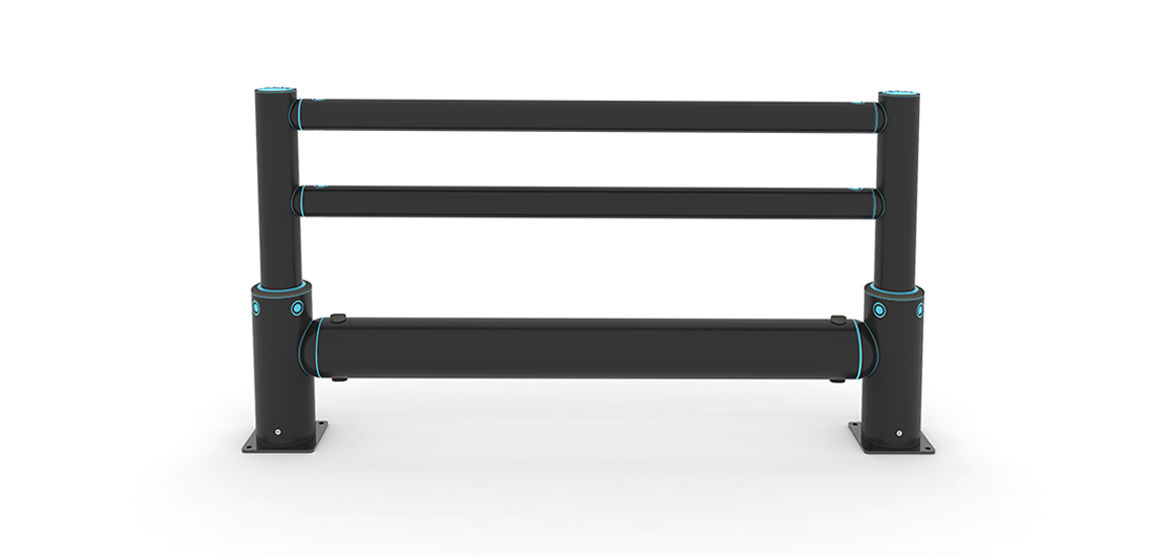 iFlex Single Traffic Guardrail+ for Cold Storage | A-SAFE