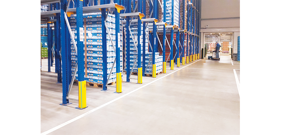 RackGuard™ Rack Leg Protectors for Cold Storage | A-SAFE
