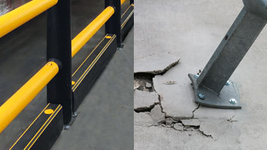 Industrial Polymer Topple Barriers | A-SAFE