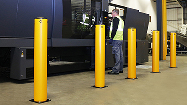 Flexible High-Strength Polymer Industrial Safety Bollards | A-SAFE