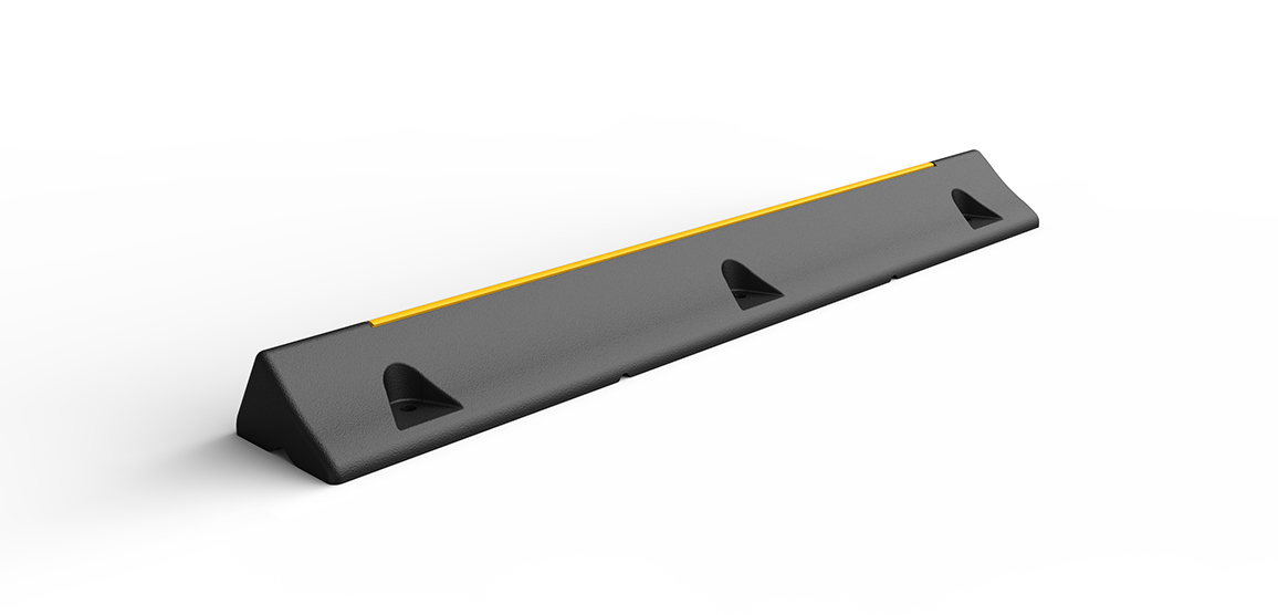 Rubber parking stops for coaches and buses | A-SAFE